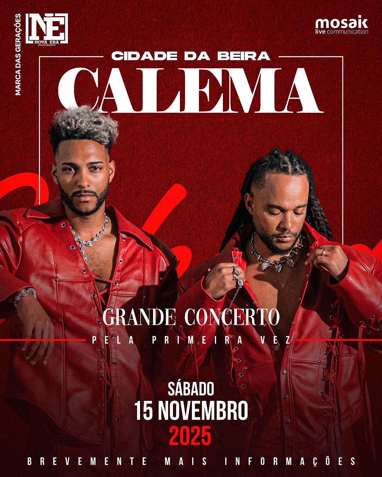 Calema pela primeira vez na Beira em concerto da Nova Era ...