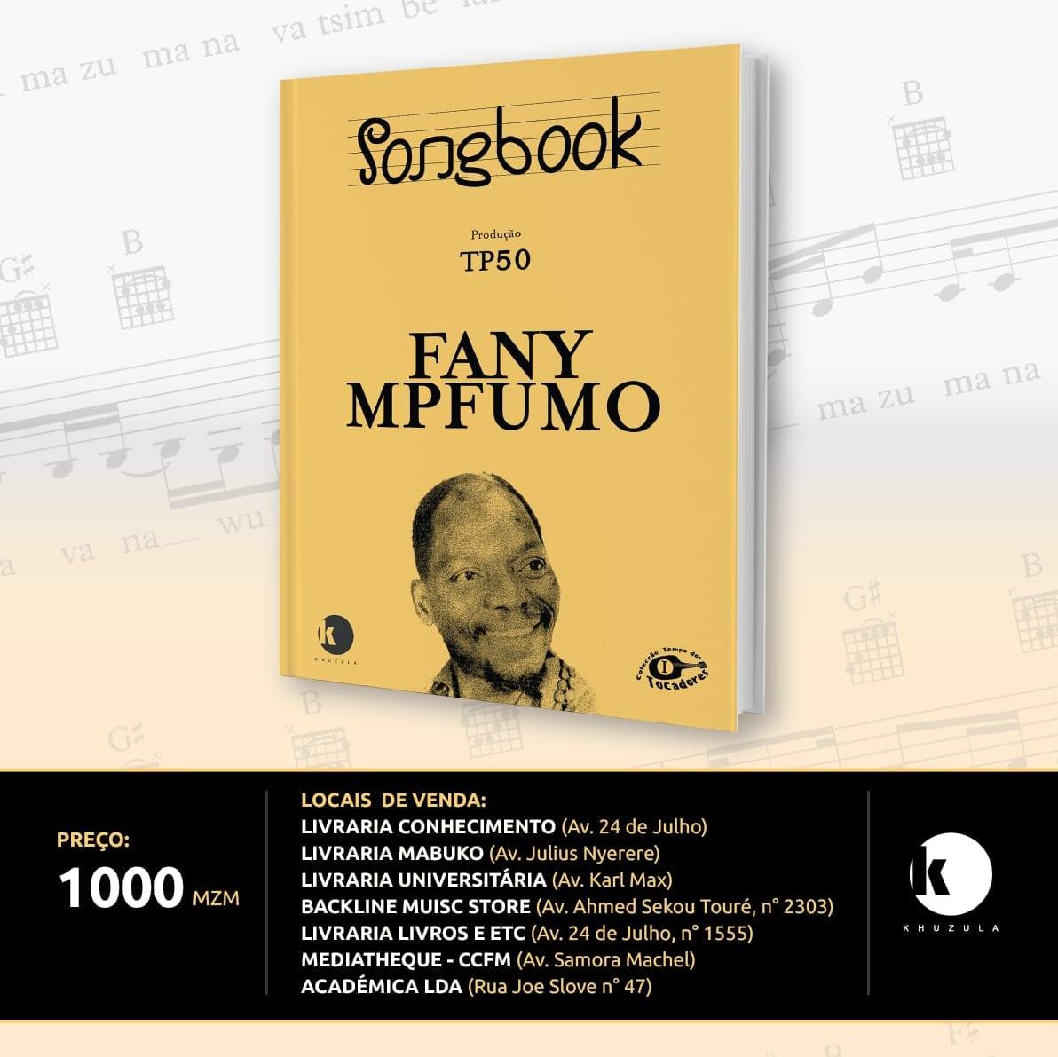 Música de Fany Mpfumo traduzida em livro de partitura "Songbook ...